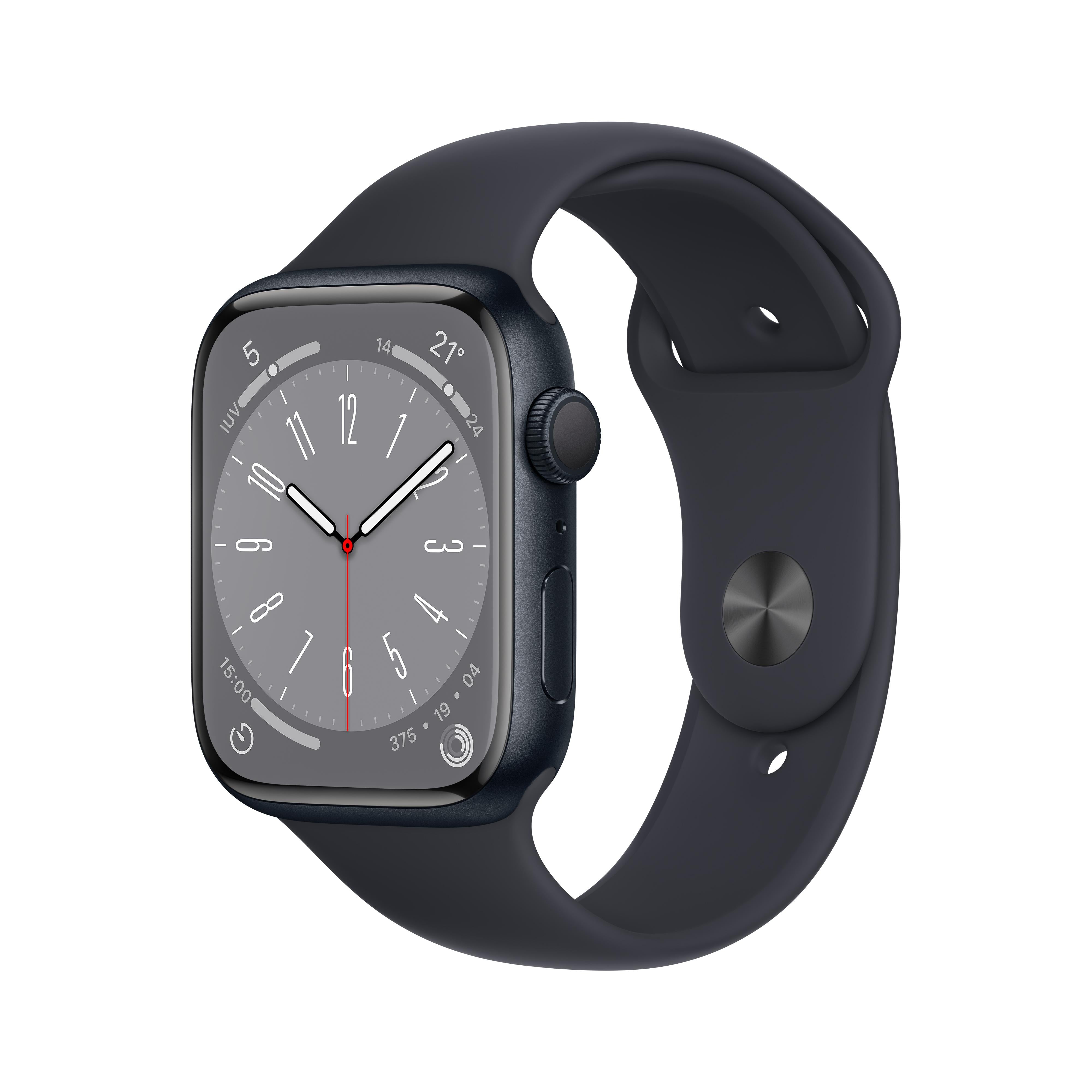Apple Watch Series 8 (GPS) - Caja de aluminio en color medianoche de 4 ...